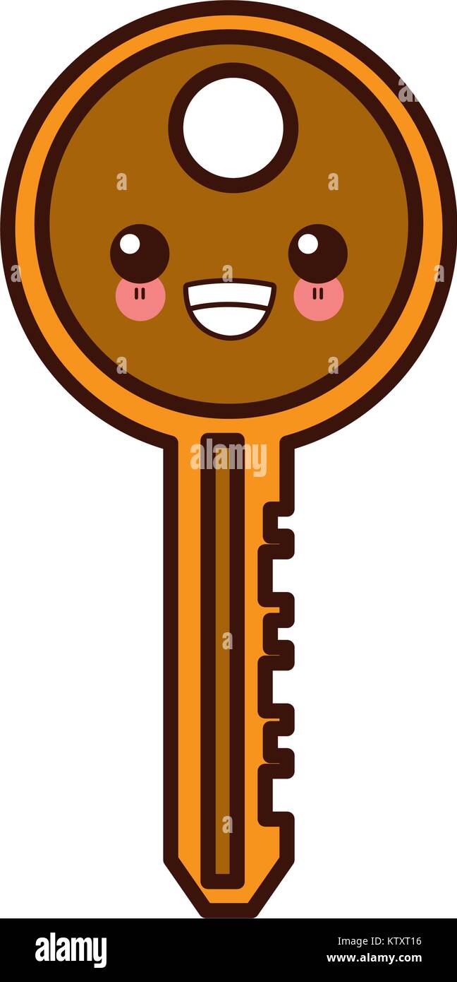 Door key isolated cute kawaii cartoon Stock Vector Image & Art - Alamy