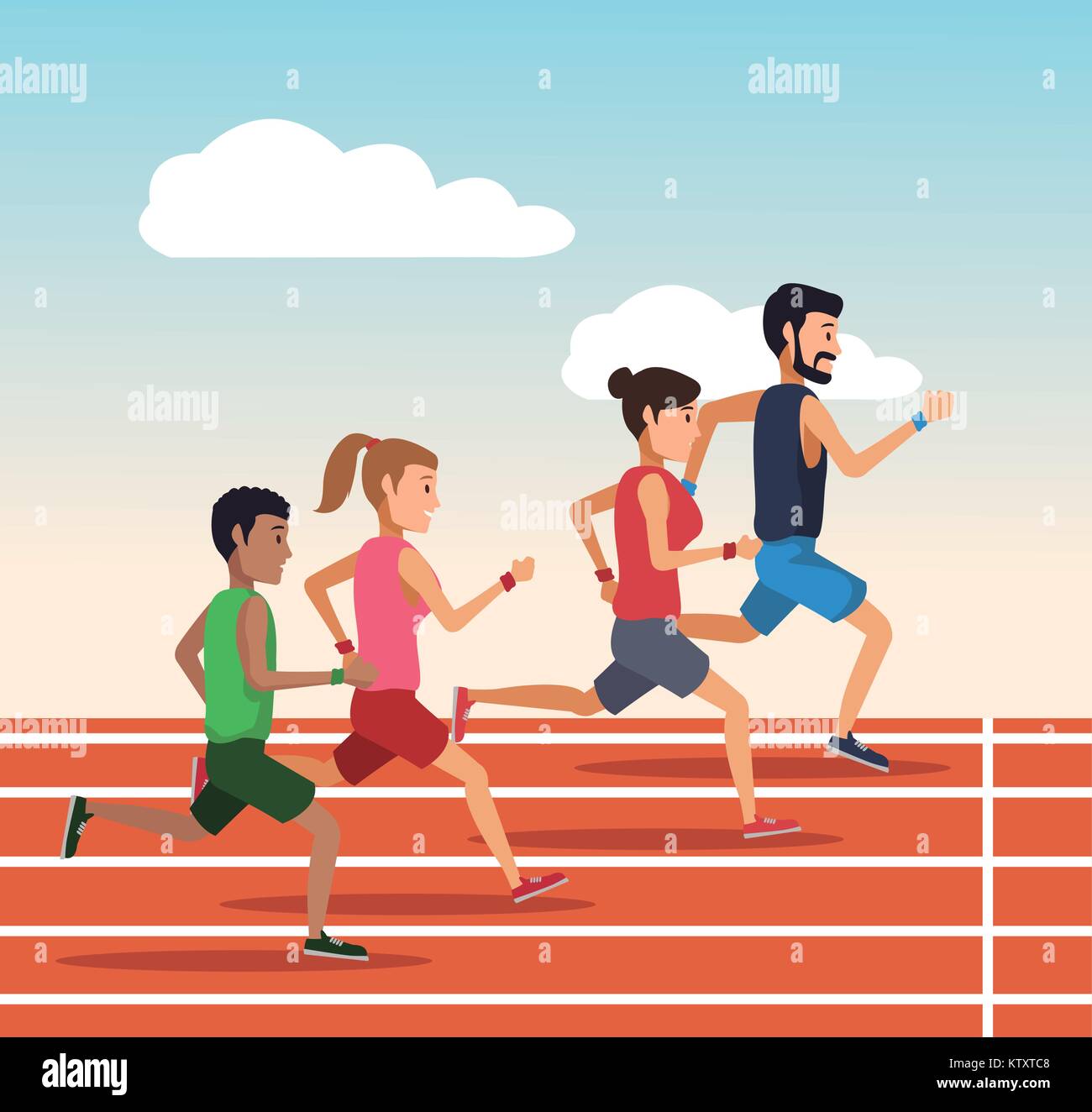 Endurance challenge track Stock Vector Images - Alamy