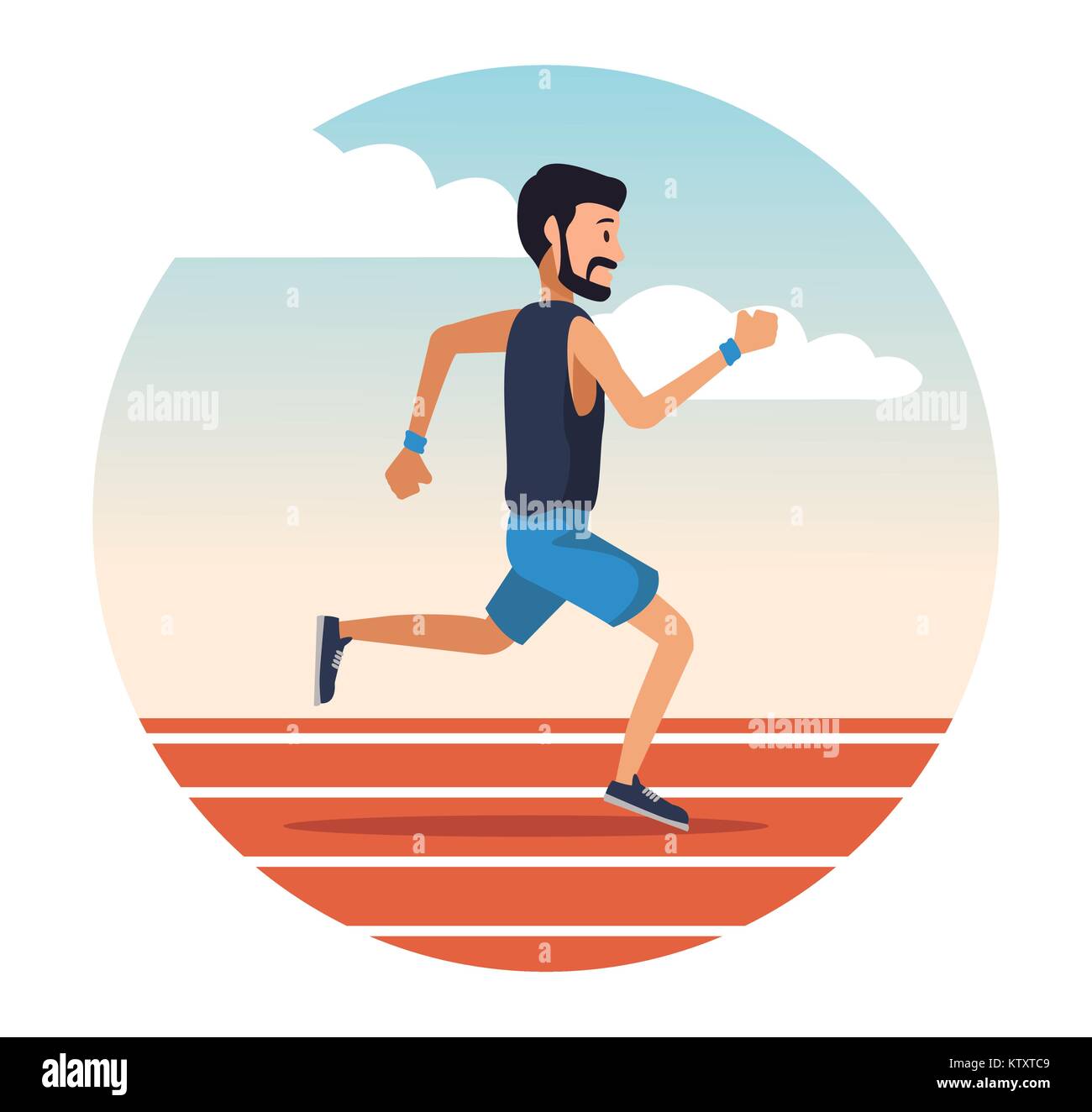 Feet running man Stock Vector Images - Alamy