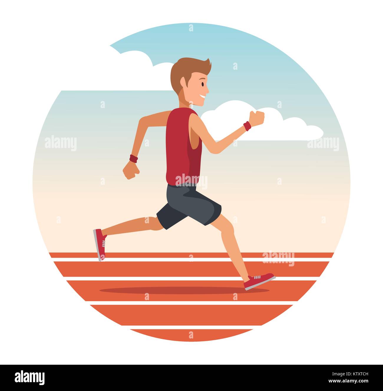 Feet running man Stock Vector Images - Alamy