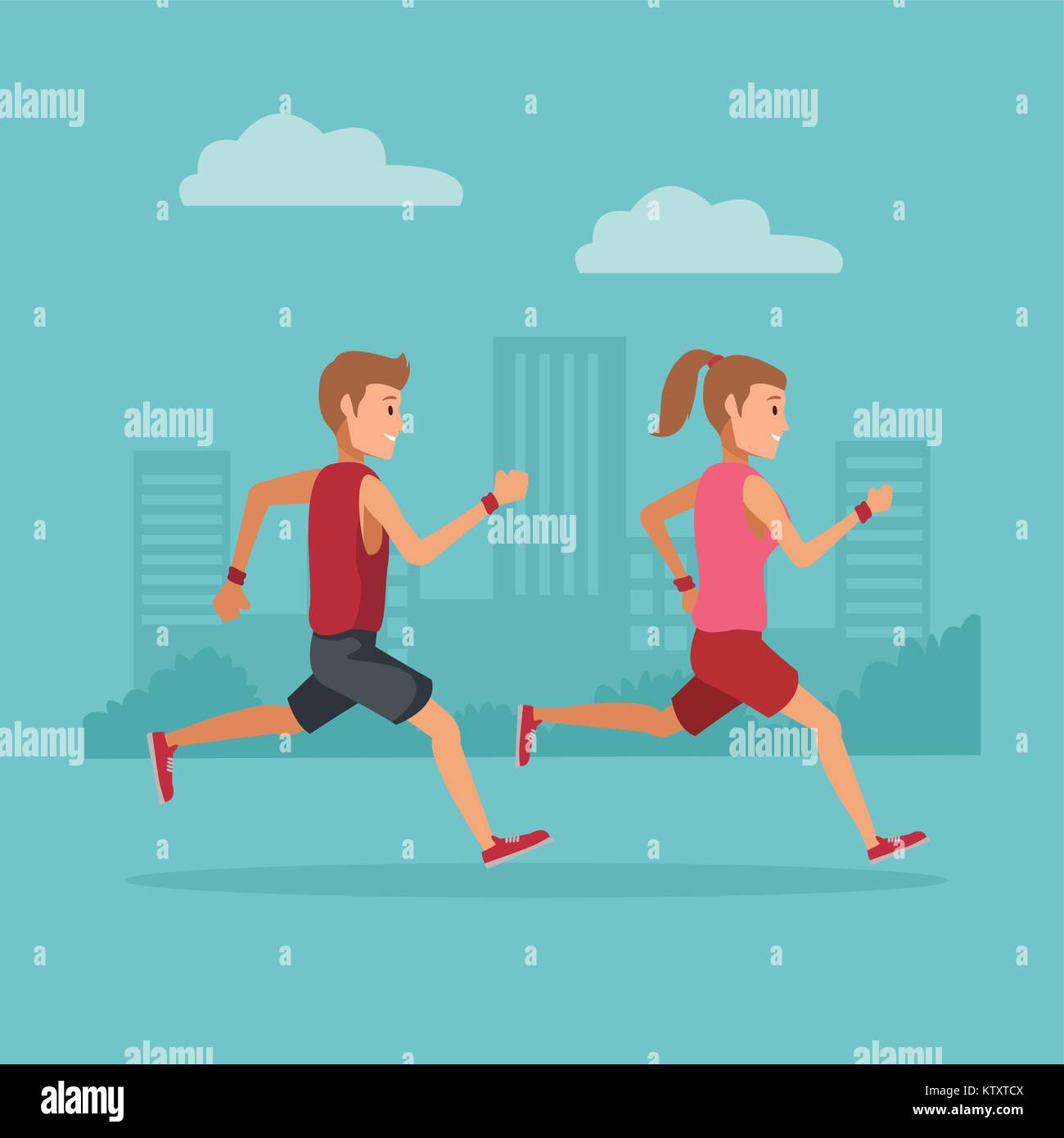 Runningcouple hi-res stock photography and images - Alamy