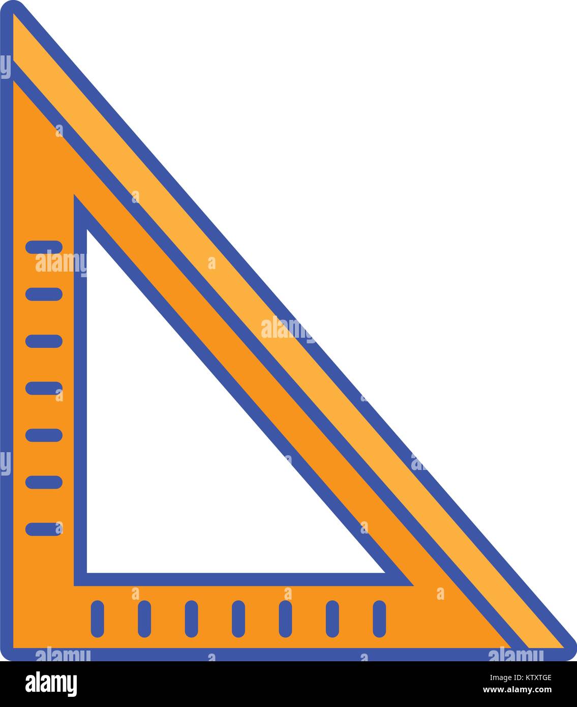 line color square ruler school tool to study Stock Vector Image & Art ...