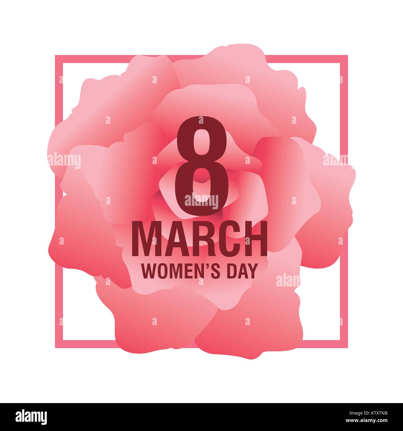 Womens day pink card Stock Vector Image & Art - Alamy