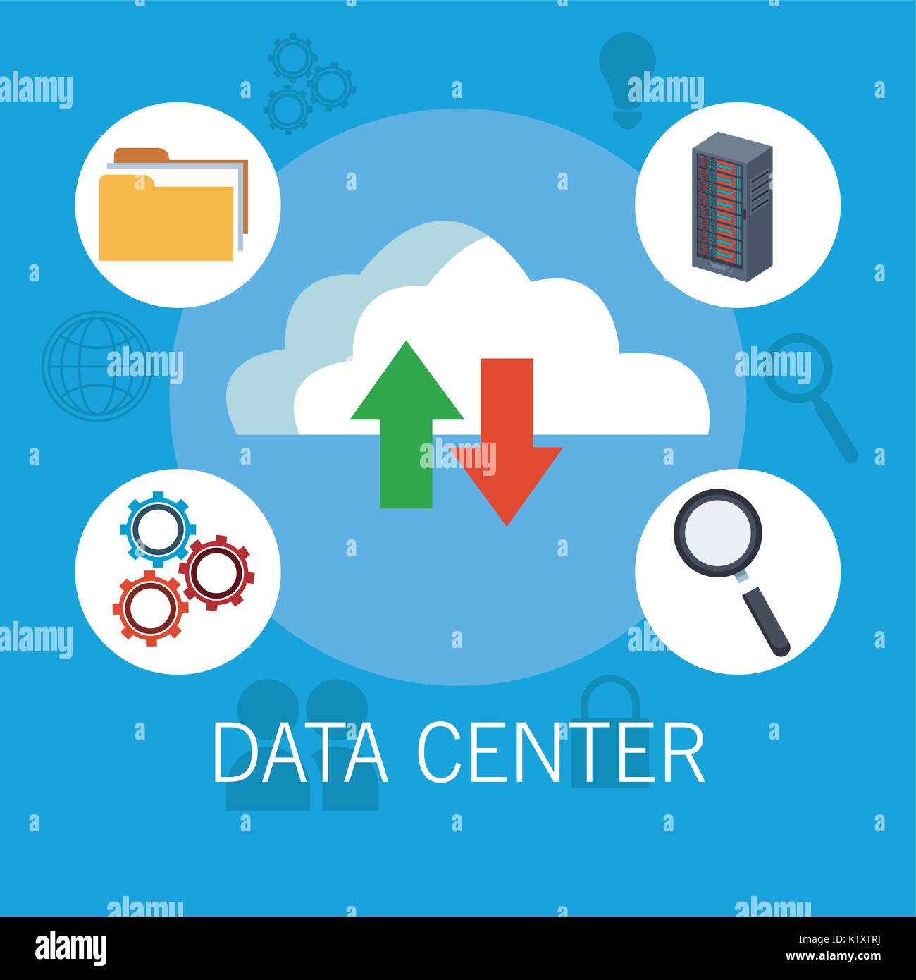Data center technology icons Stock Vector Image & Art - Alamy