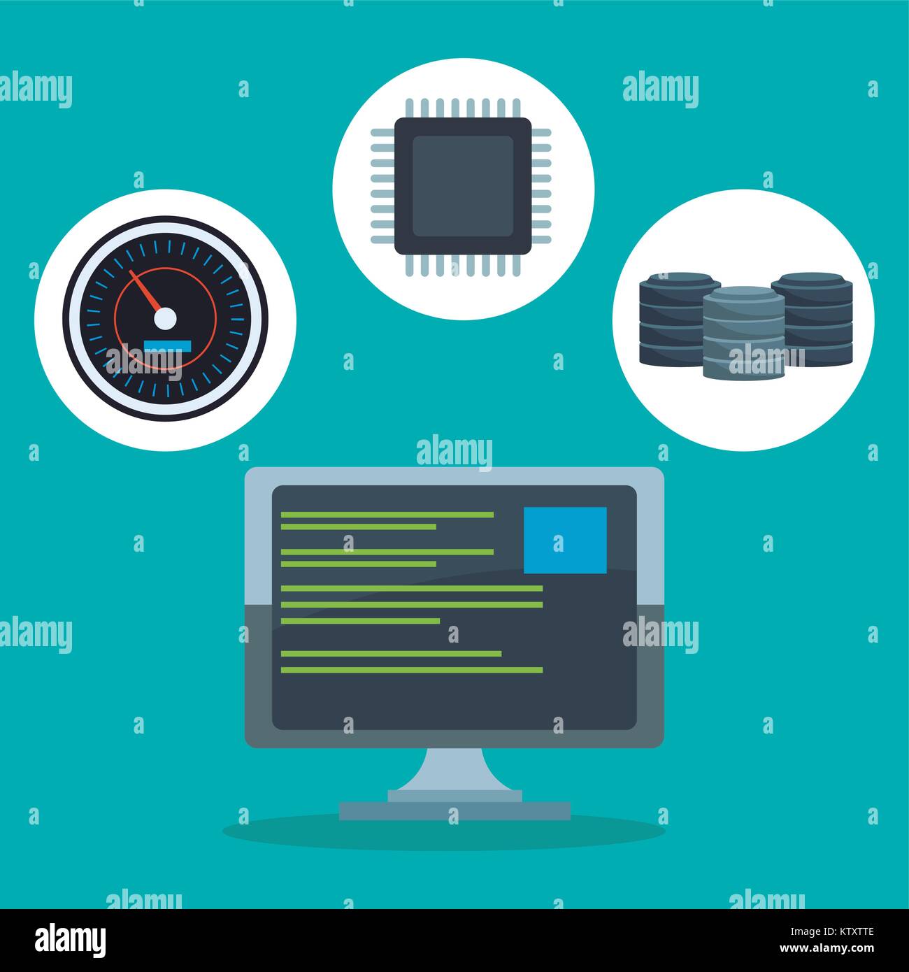 Data center technology icons Stock Vector Image & Art - Alamy
