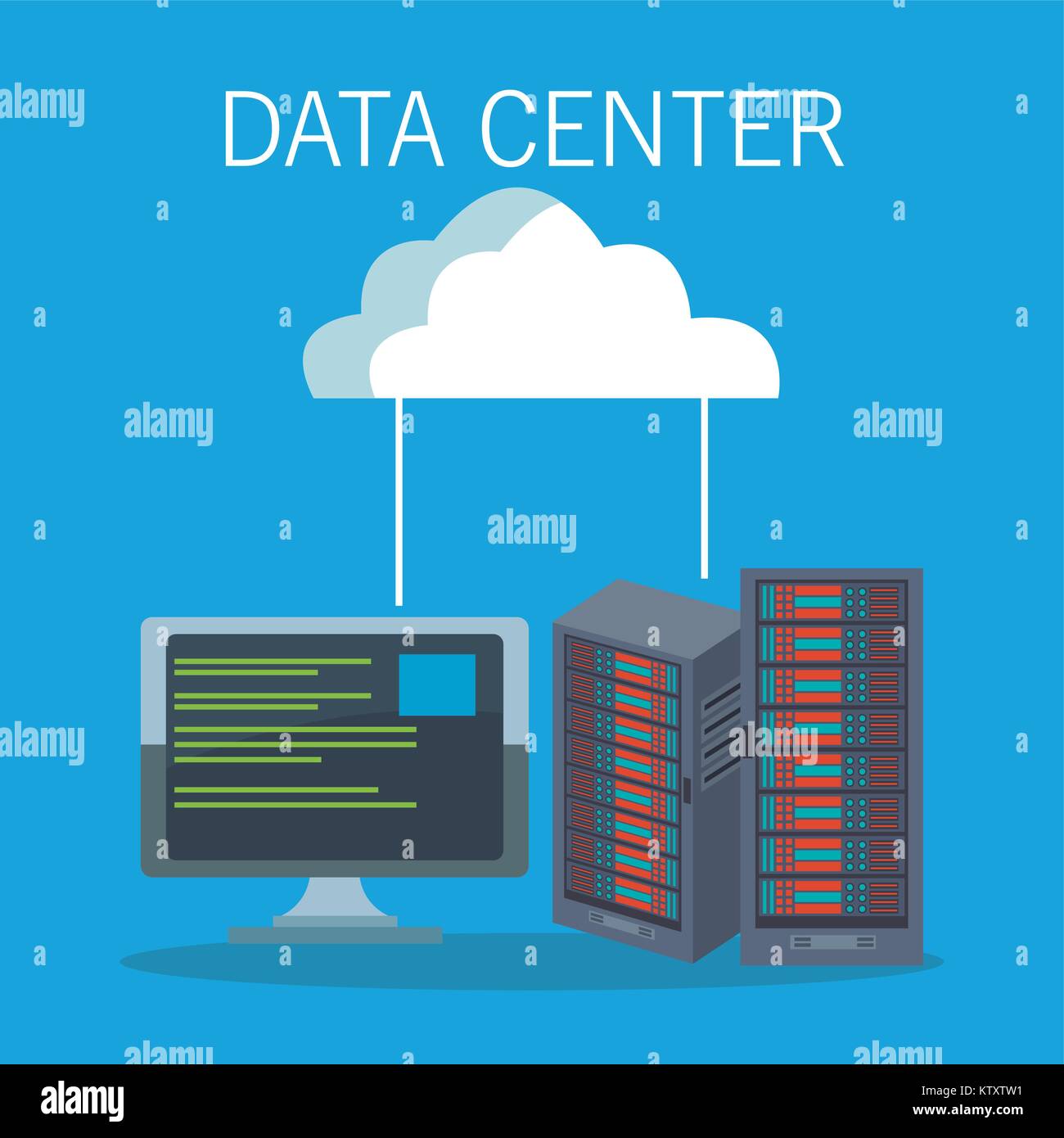 Data center technology icons Stock Vector Image & Art - Alamy