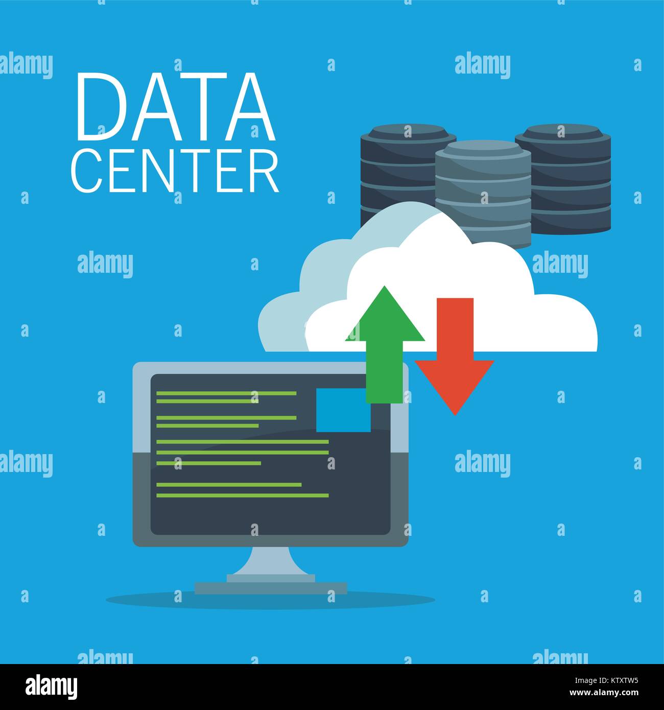 Data center technology icons Stock Vector Image & Art - Alamy