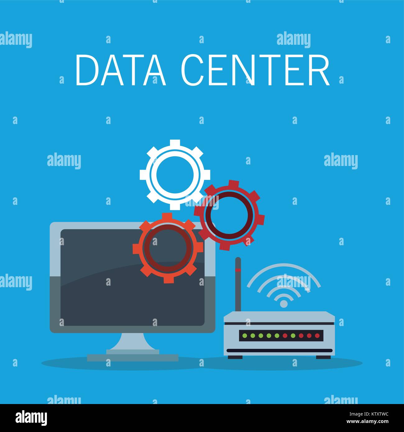 Data center technology icons Stock Vector Image & Art - Alamy