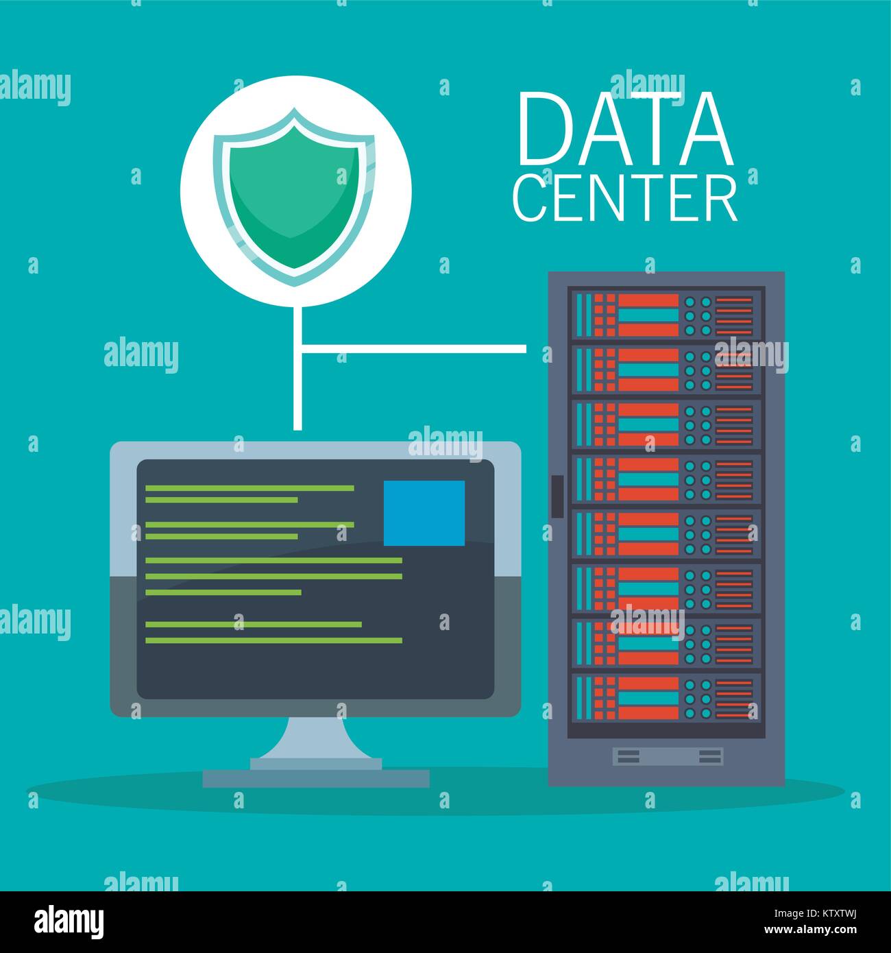 Data center technology icons Stock Vector Image & Art - Alamy