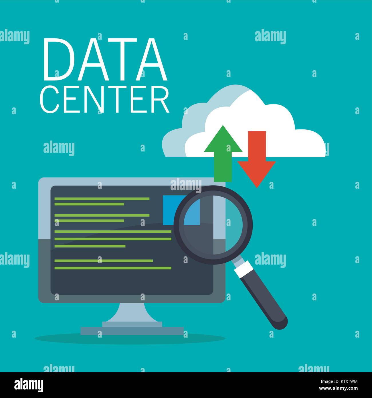 Data center technology icons Stock Vector Image & Art - Alamy