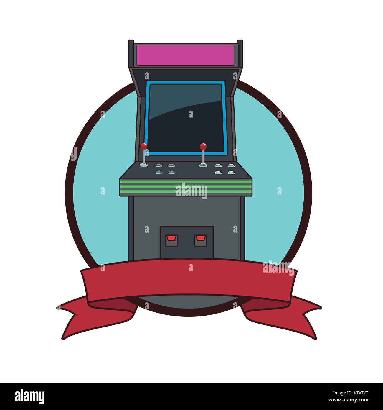 Videogame arcade machine icon vector hi-res stock photography and ...
