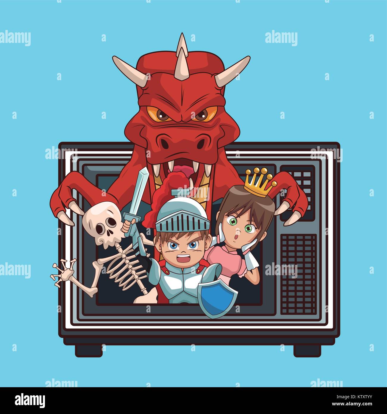 Princess arcade Stock Vector Images - Alamy