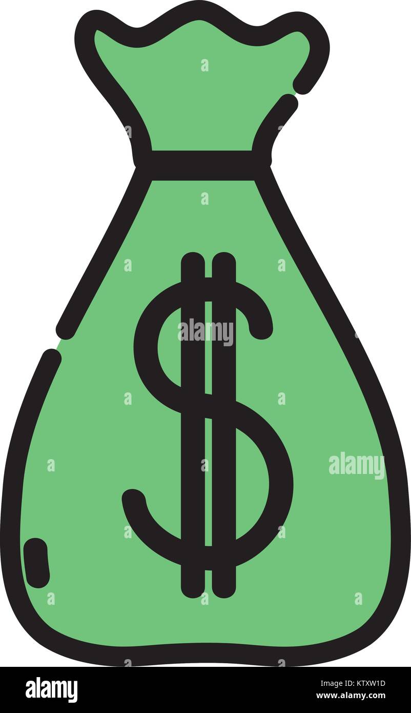 bag with dollar money symbol currency Stock Vector Image & Art - Alamy