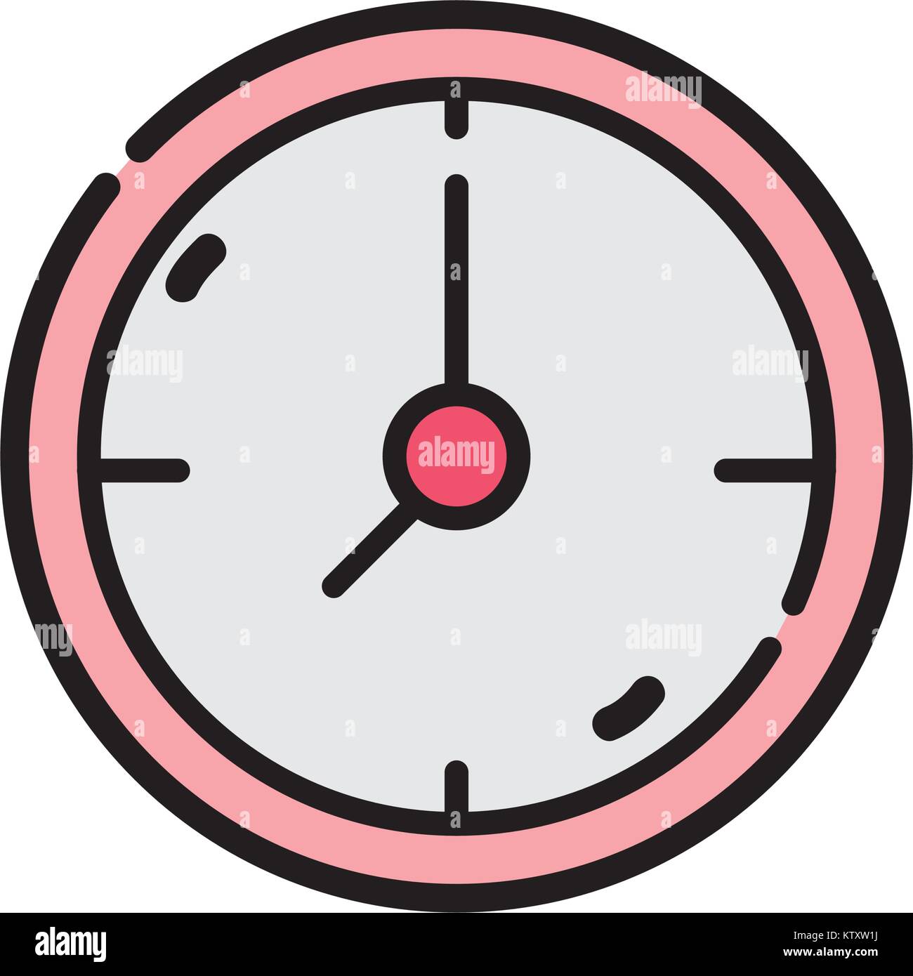 wall circle clock object design Stock Vector Image & Art - Alamy