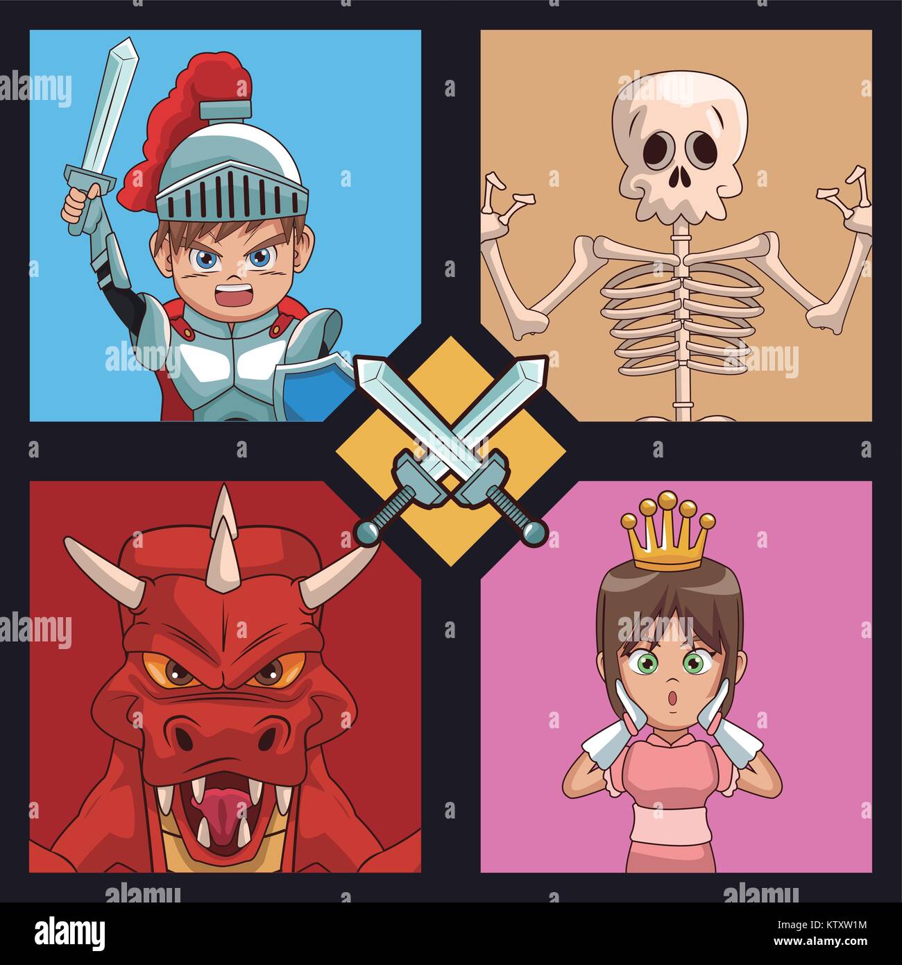 Retro computer gaming characters hi-res stock photography and images ...