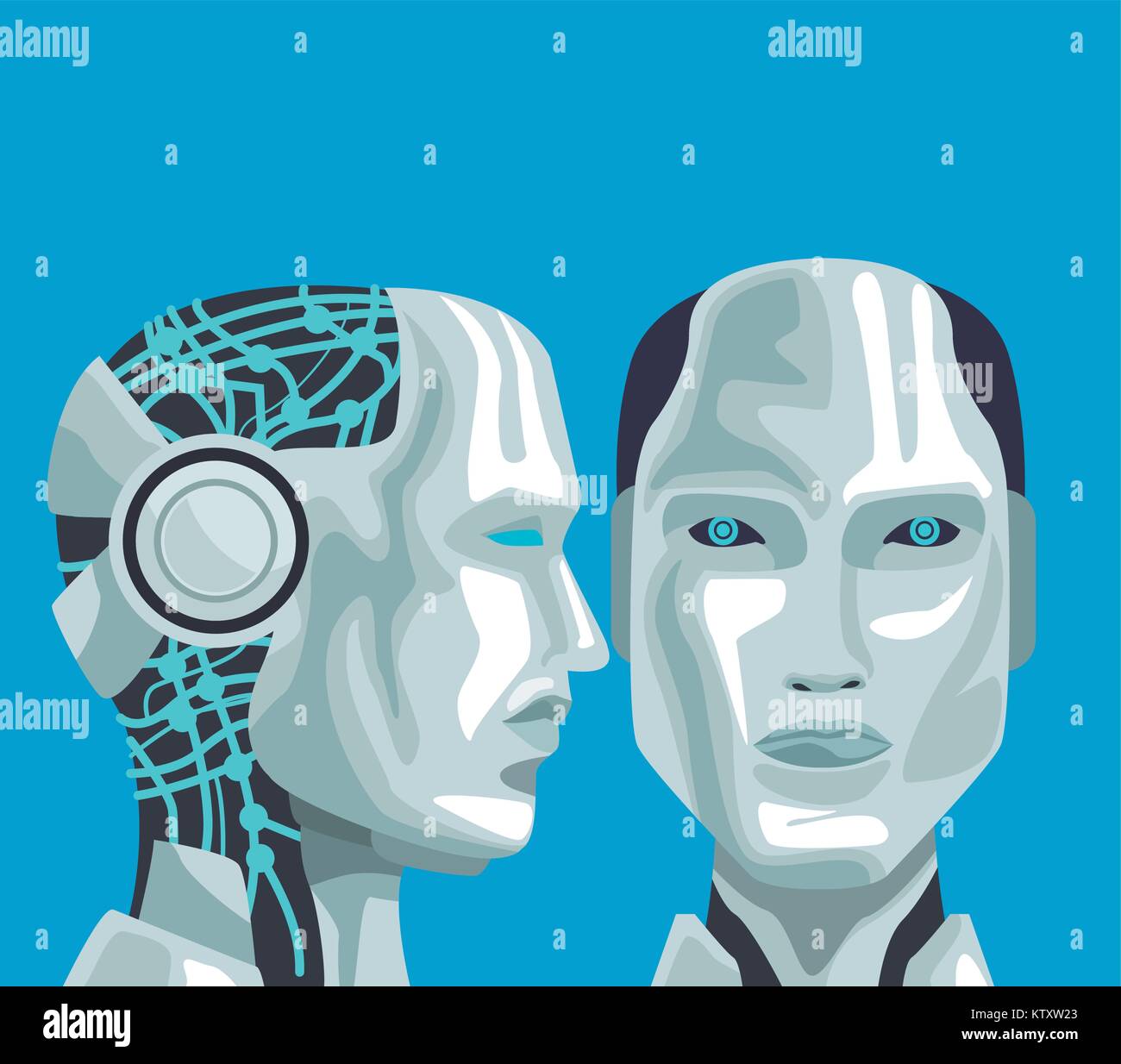 Robot artificial intelligence Stock Vector Image & Art - Alamy