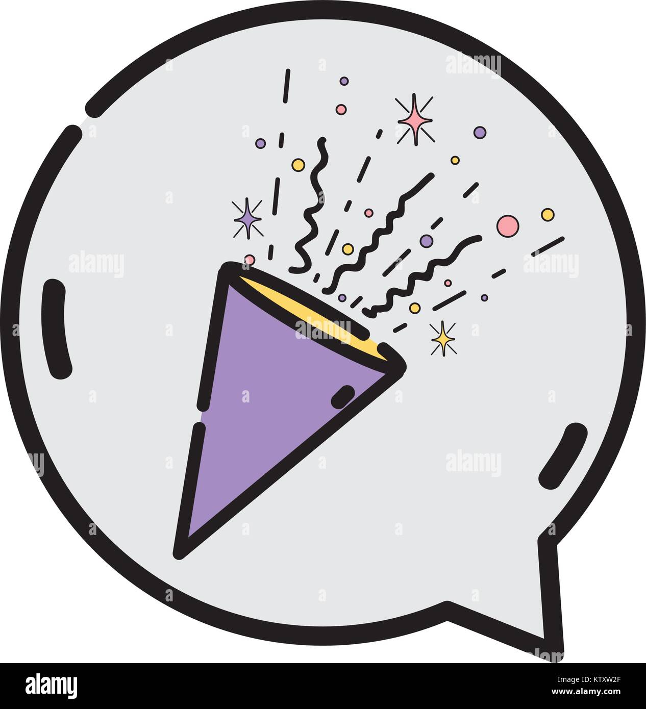 Confetti inside Stock Vector Images - Alamy