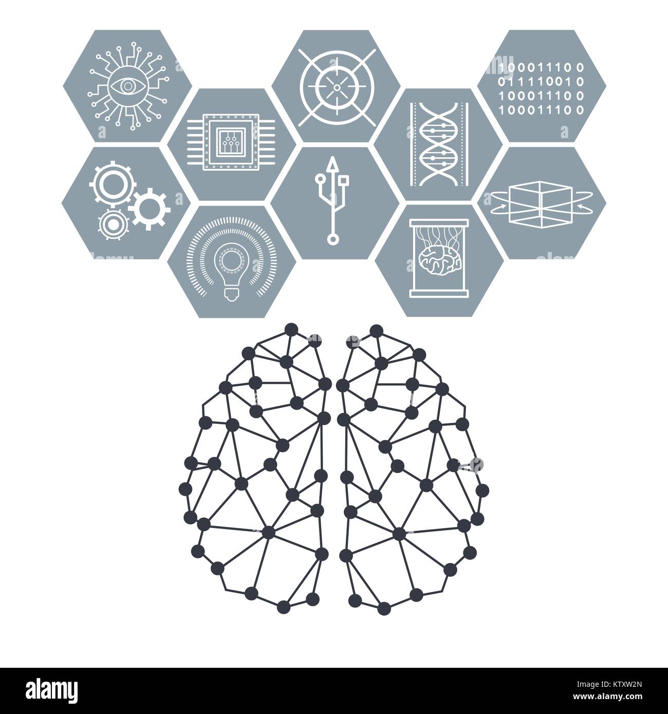 Artificial intelligence icons Stock Vector Image & Art - Alamy