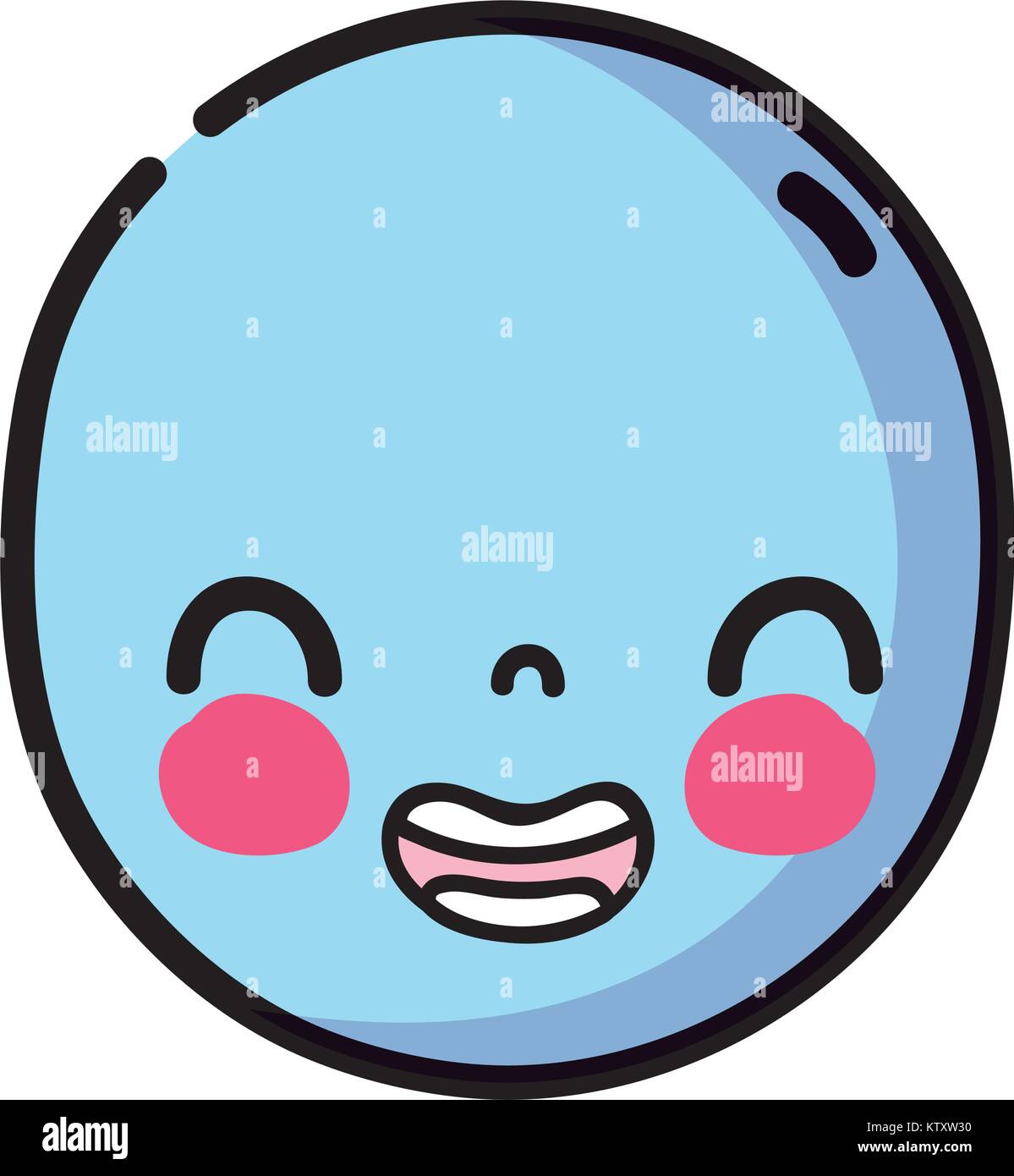 kawaii cute smile face expression Stock Vector Image & Art - Alamy