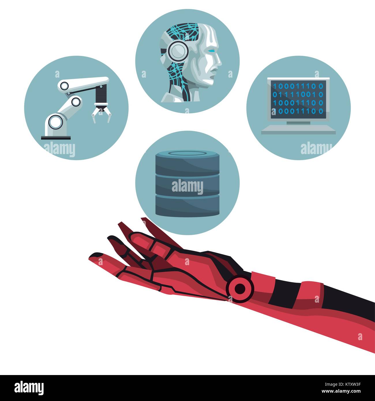 Robot artificial intelligence Stock Vector Image & Art - Alamy