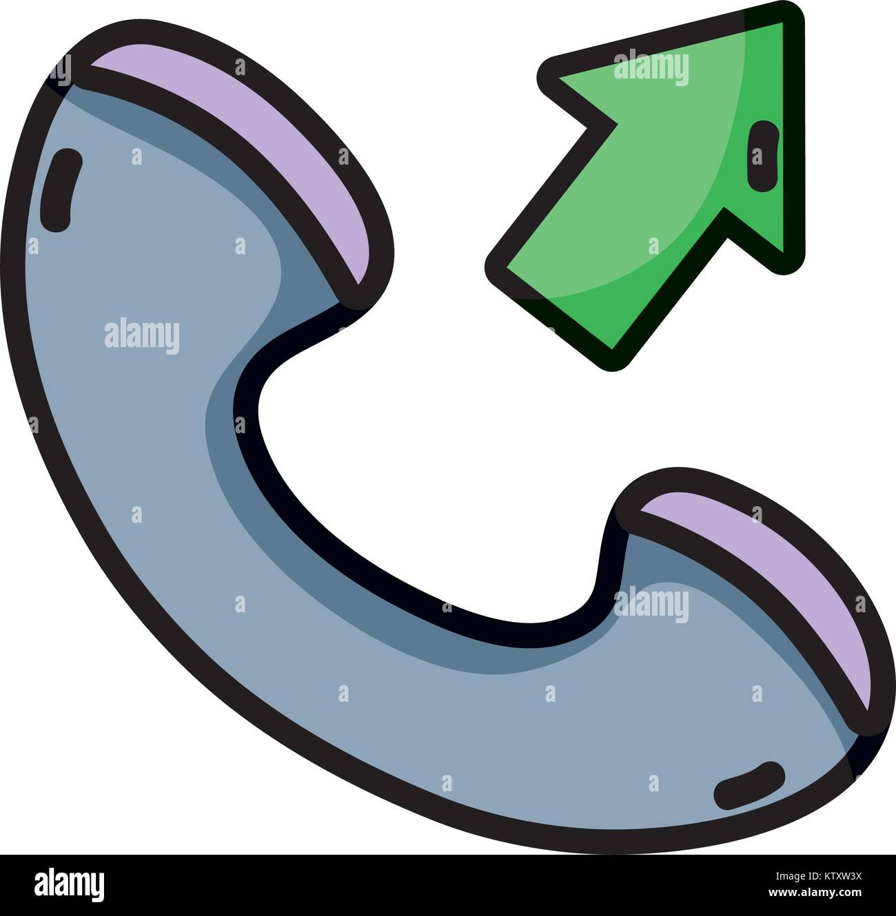 phone call received sign telephone icon Stock Vector Image & Art - Alamy