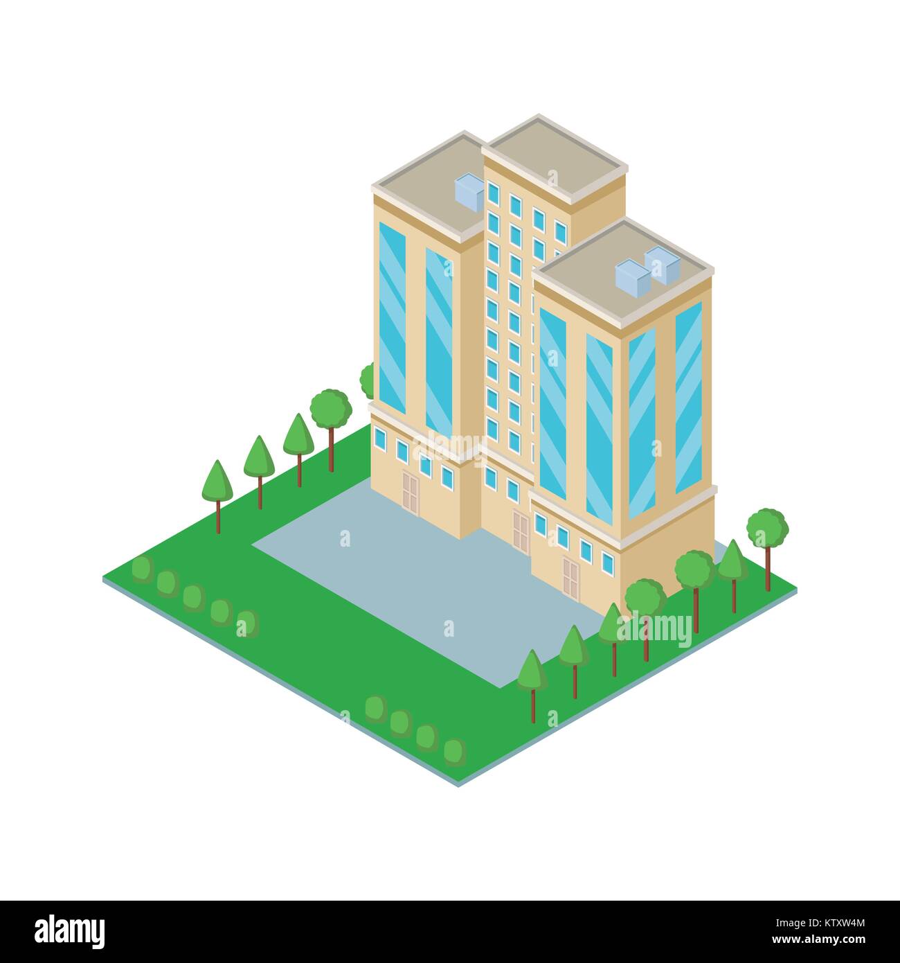 Isometric building Stock Vector Images - Alamy