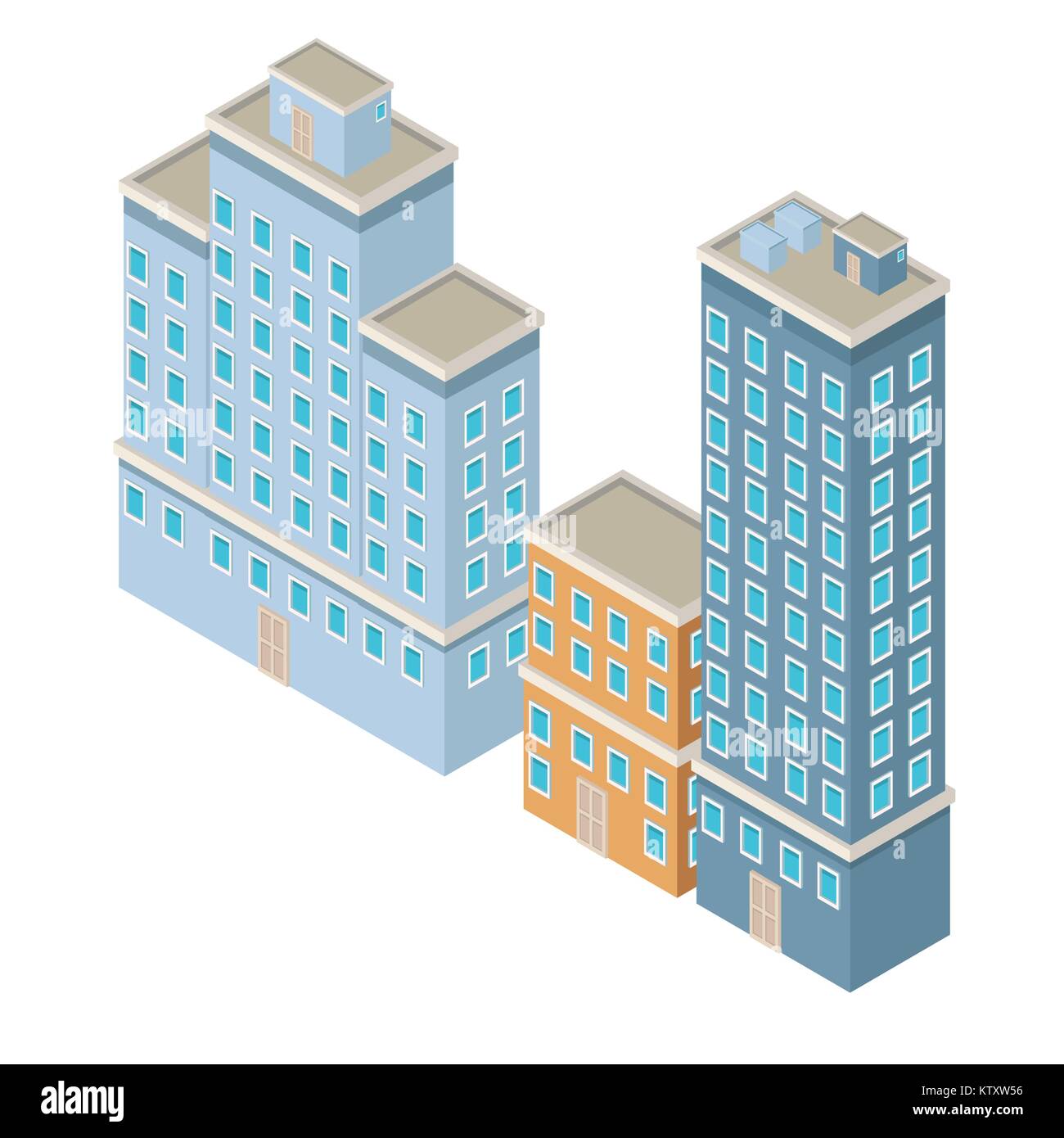Isometric city 3d Stock Vector Image & Art - Alamy