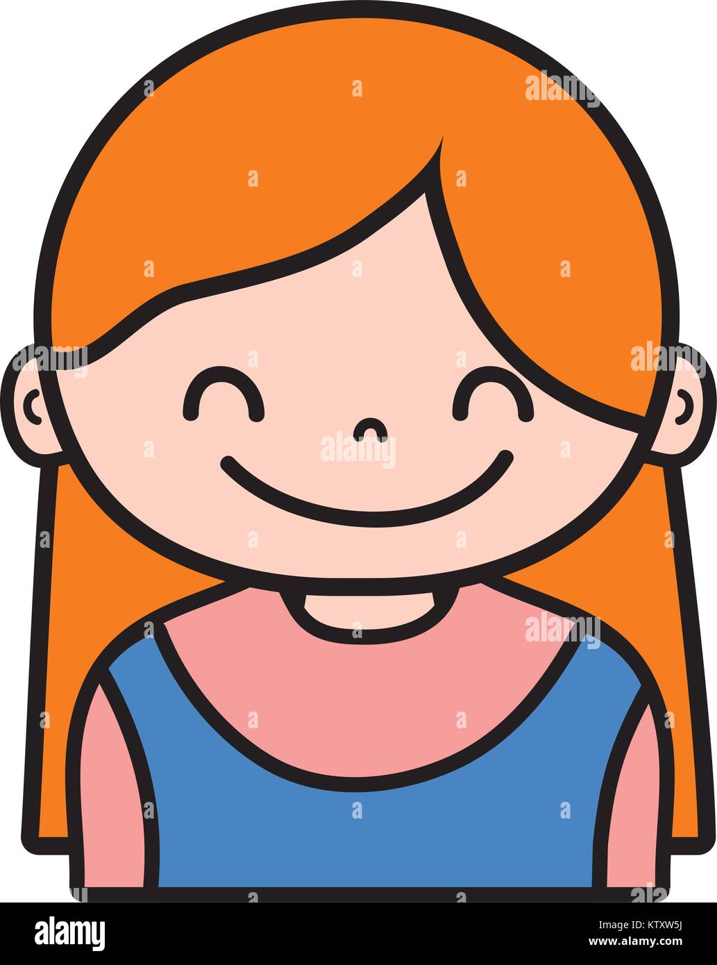 Attractive long brown hair Stock Vector Images - Alamy