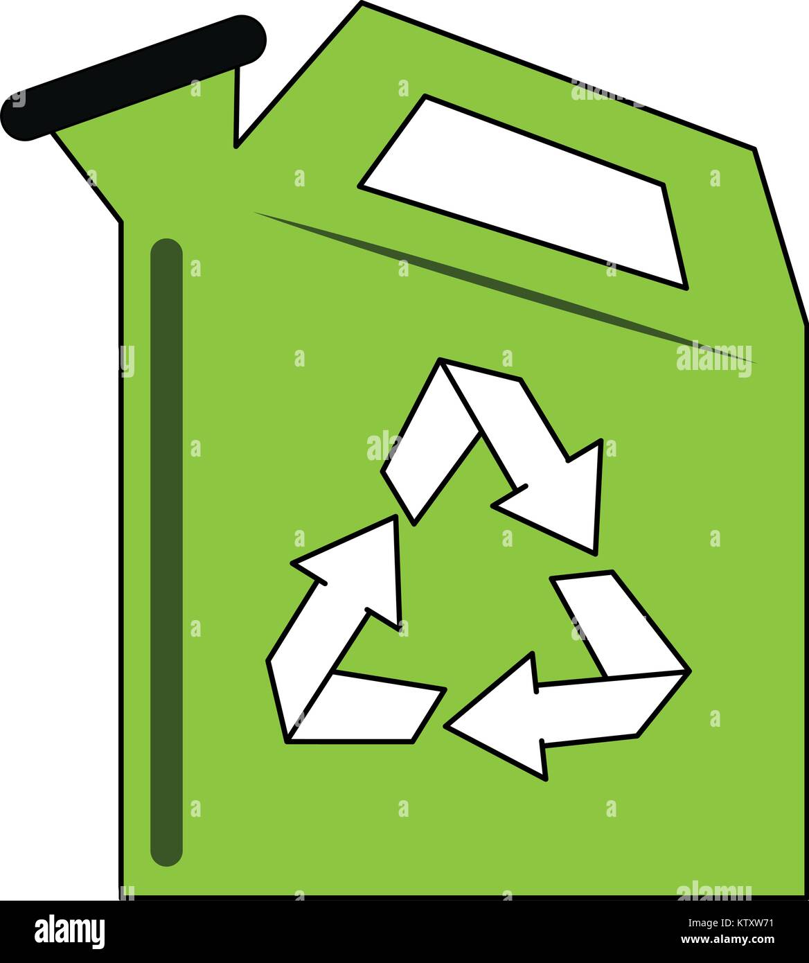 Recycle water can Stock Vector Image & Art - Alamy