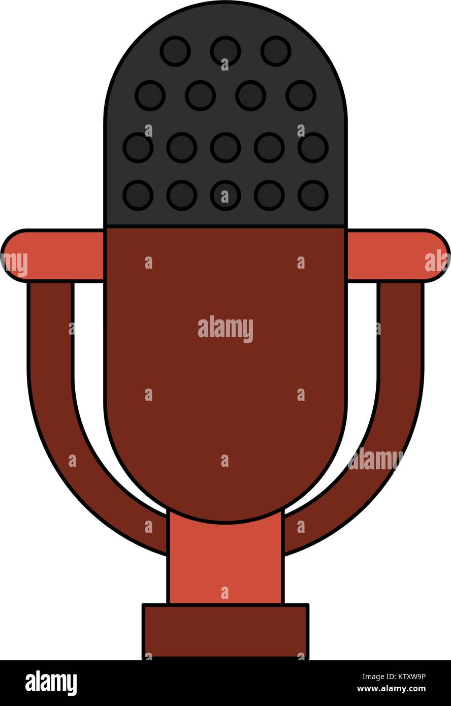 Vintage microphone symbol Stock Vector Image & Art - Alamy