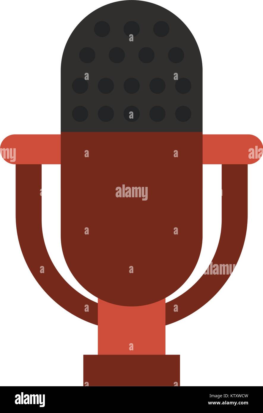 Vintage microphone symbol Stock Vector Image & Art - Alamy
