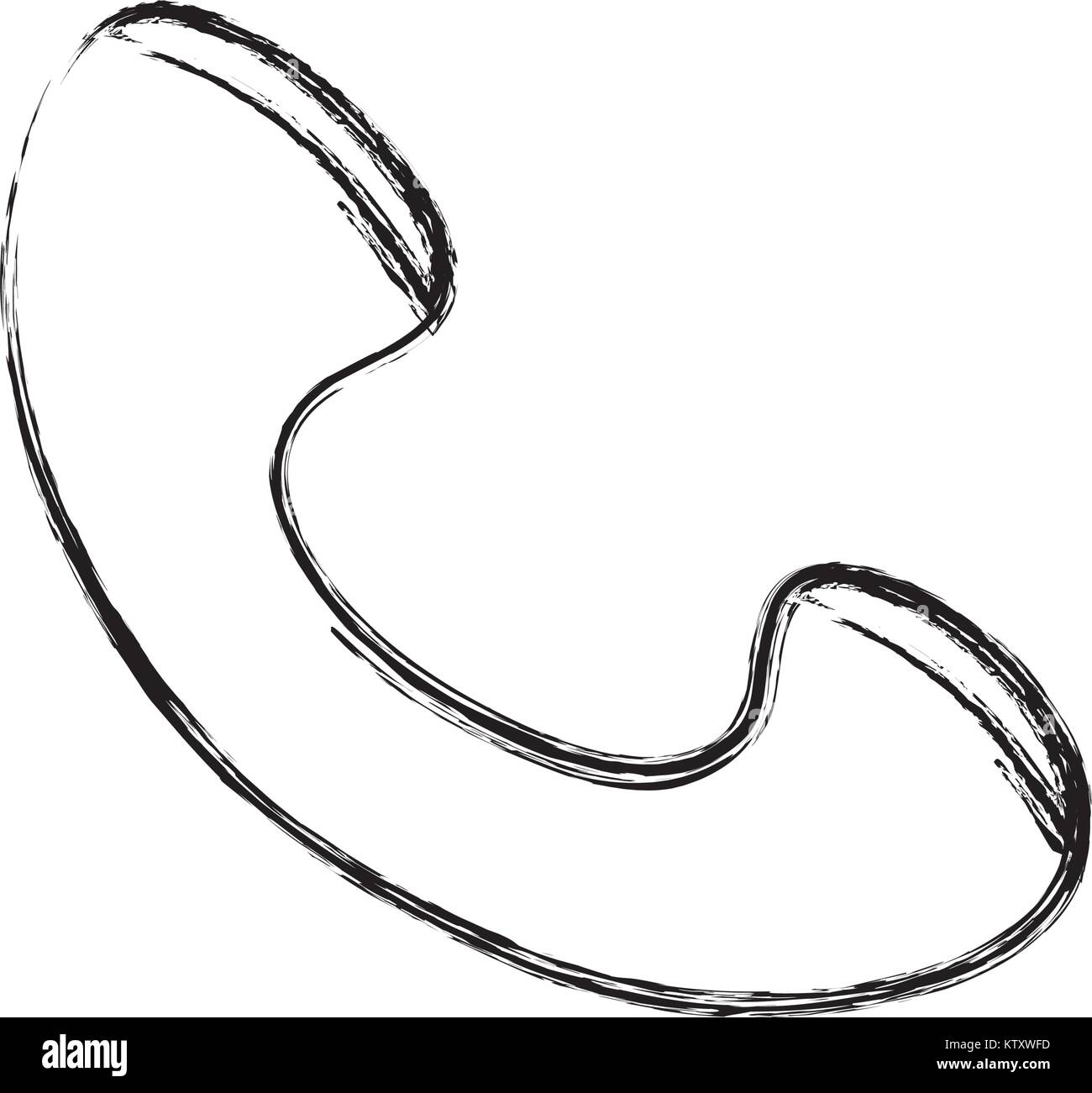 figure phone sign to call mobile communication Stock Vector Image & Art ...