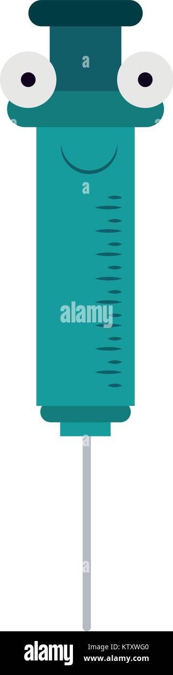 Medical syringe symbol cartoon Stock Vector Image & Art - Alamy