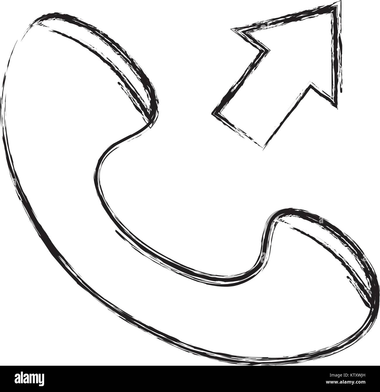 figure phone call received sign telephone icon Stock Vector Image & Art ...