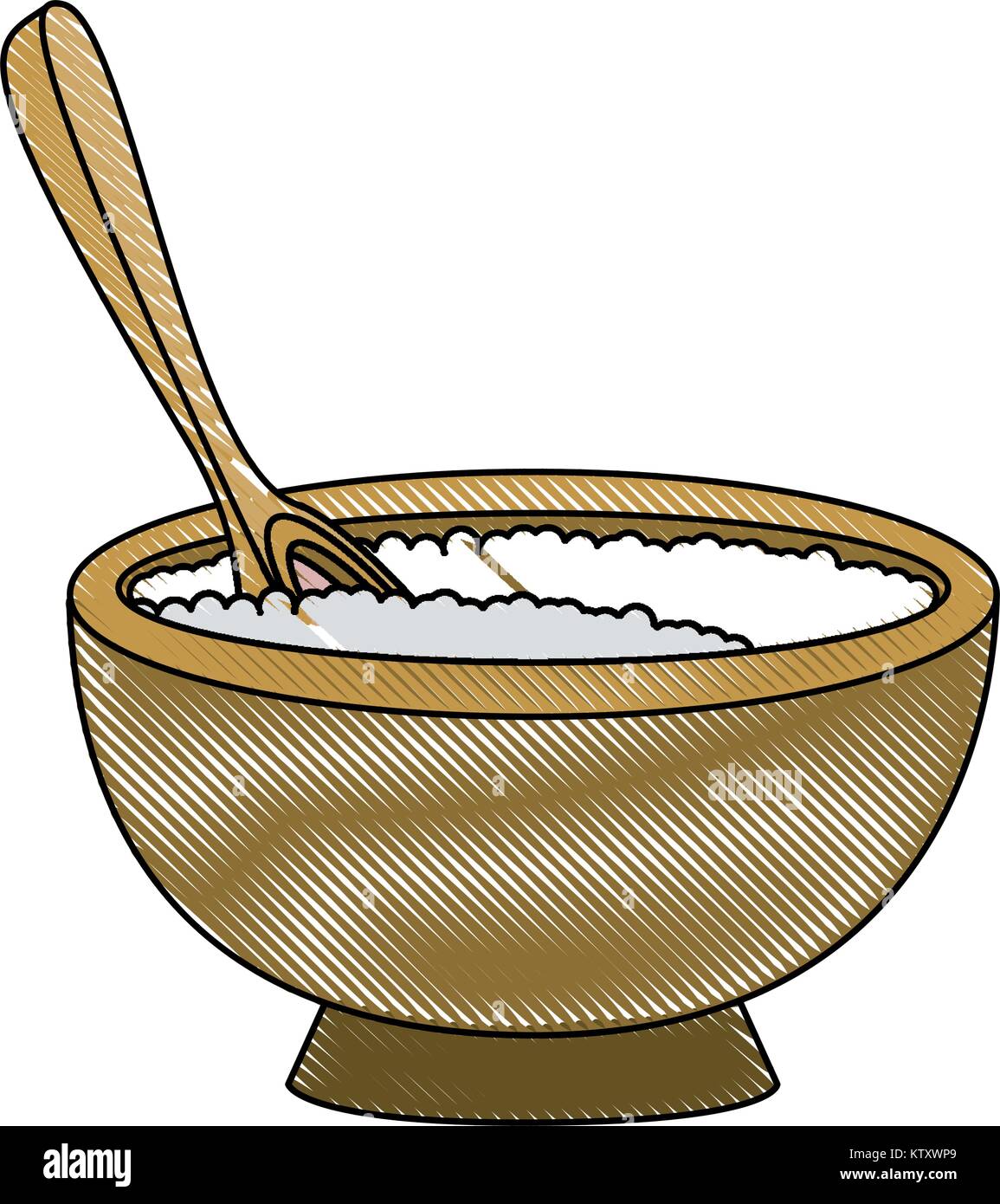 Spa sea salt in bowl Stock Vector Image & Art - Alamy