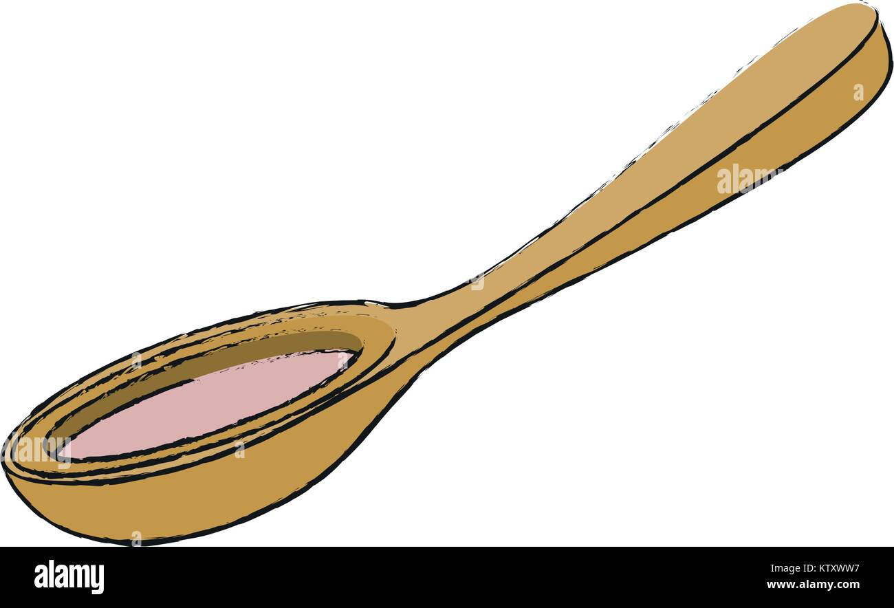 Spa spoon with sea salt Stock Vector Image & Art - Alamy