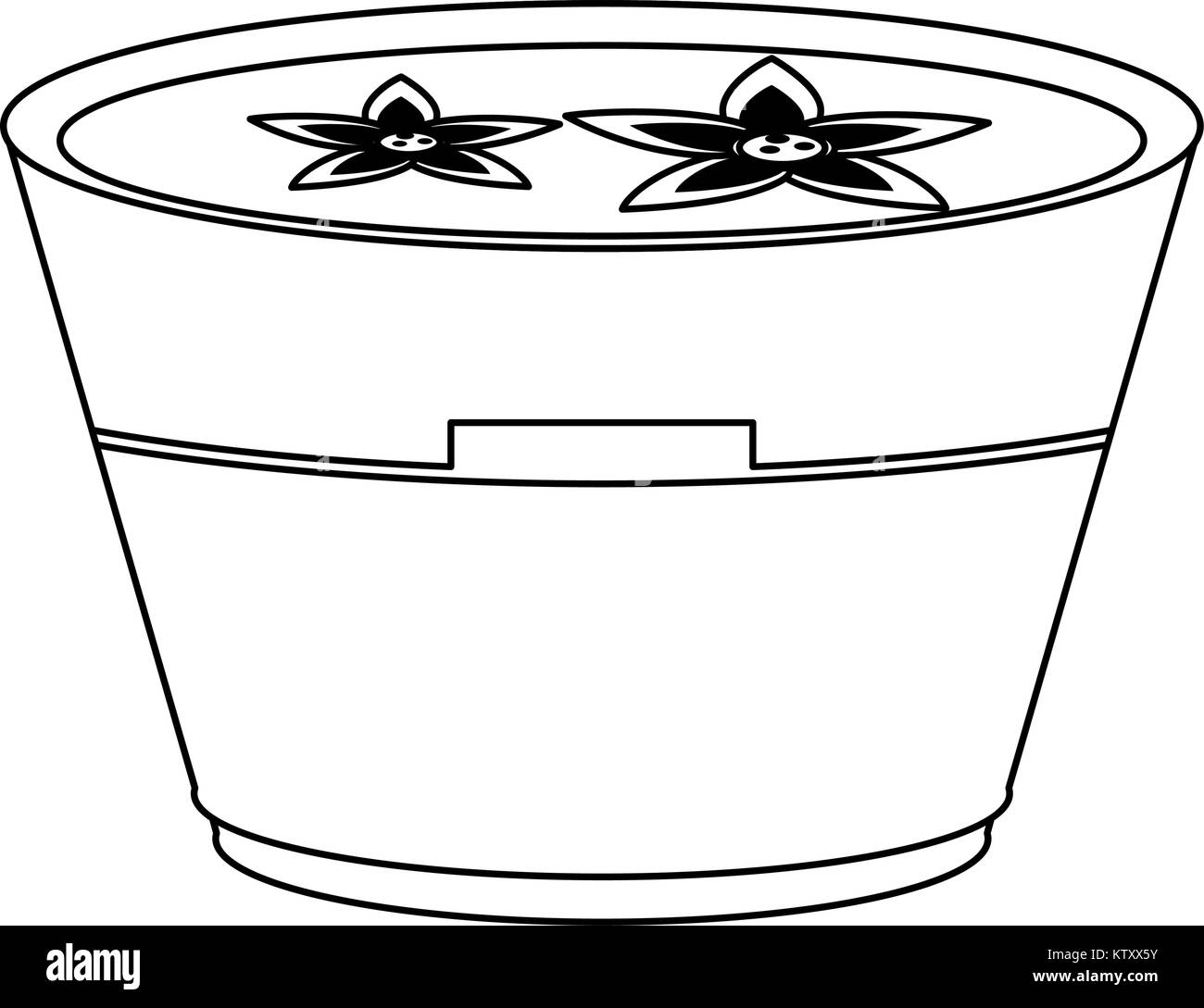 Spa oil in bowl Stock Vector Image & Art - Alamy