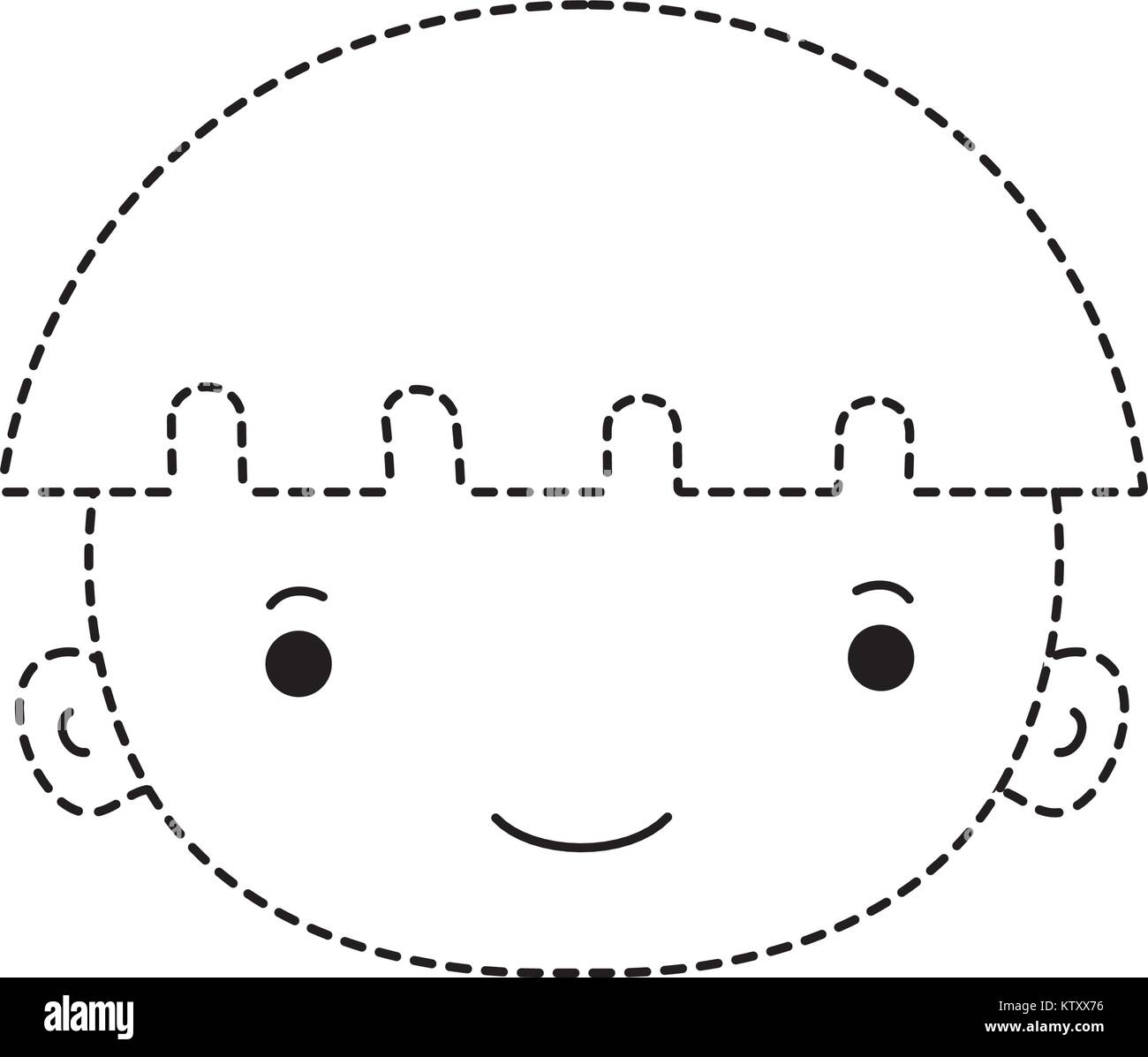 Dotted face Stock Vector Images - Alamy