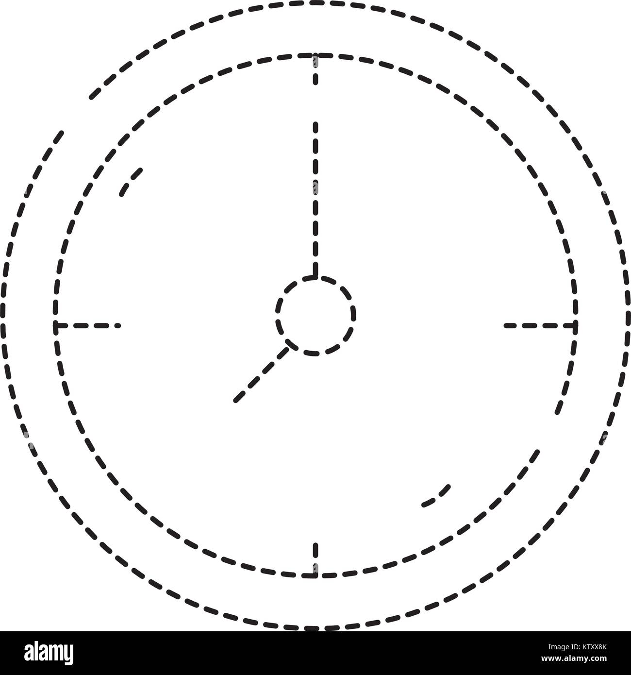 Circle Shaped Objects Clock