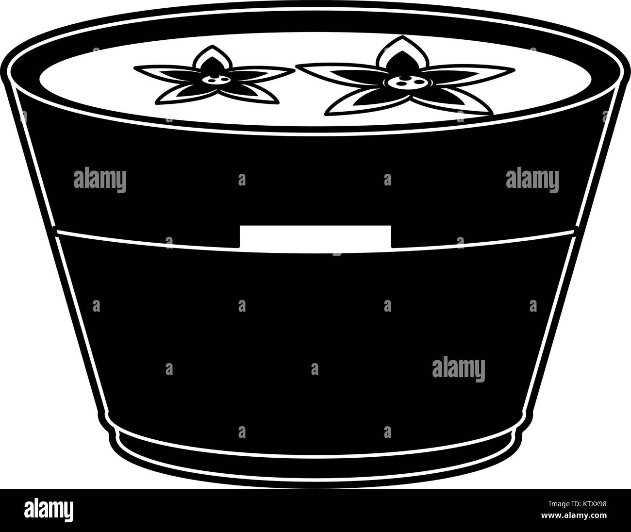 Spa oil in bowl Stock Vector Image & Art - Alamy