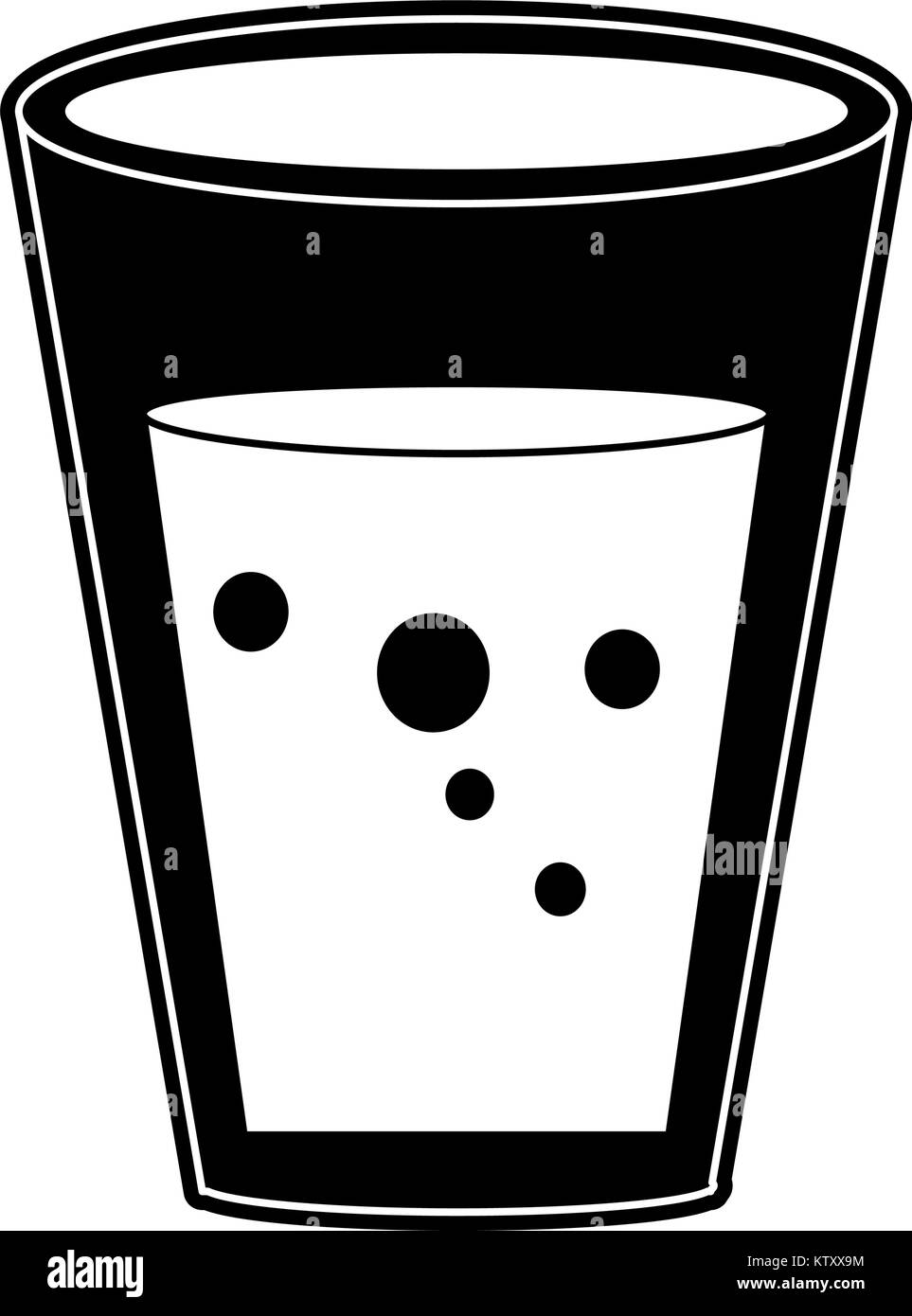 Glass cold lemon iced Stock Vector Images - Alamy