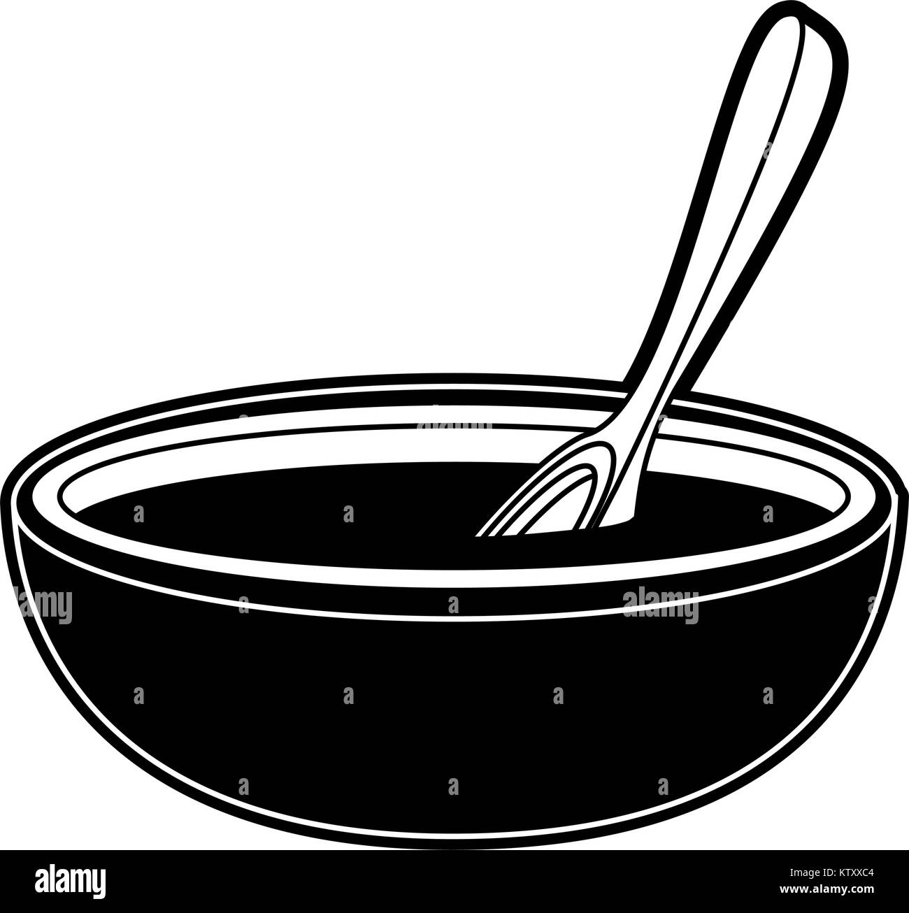 Spa spoon sea salt Stock Vector Images - Alamy