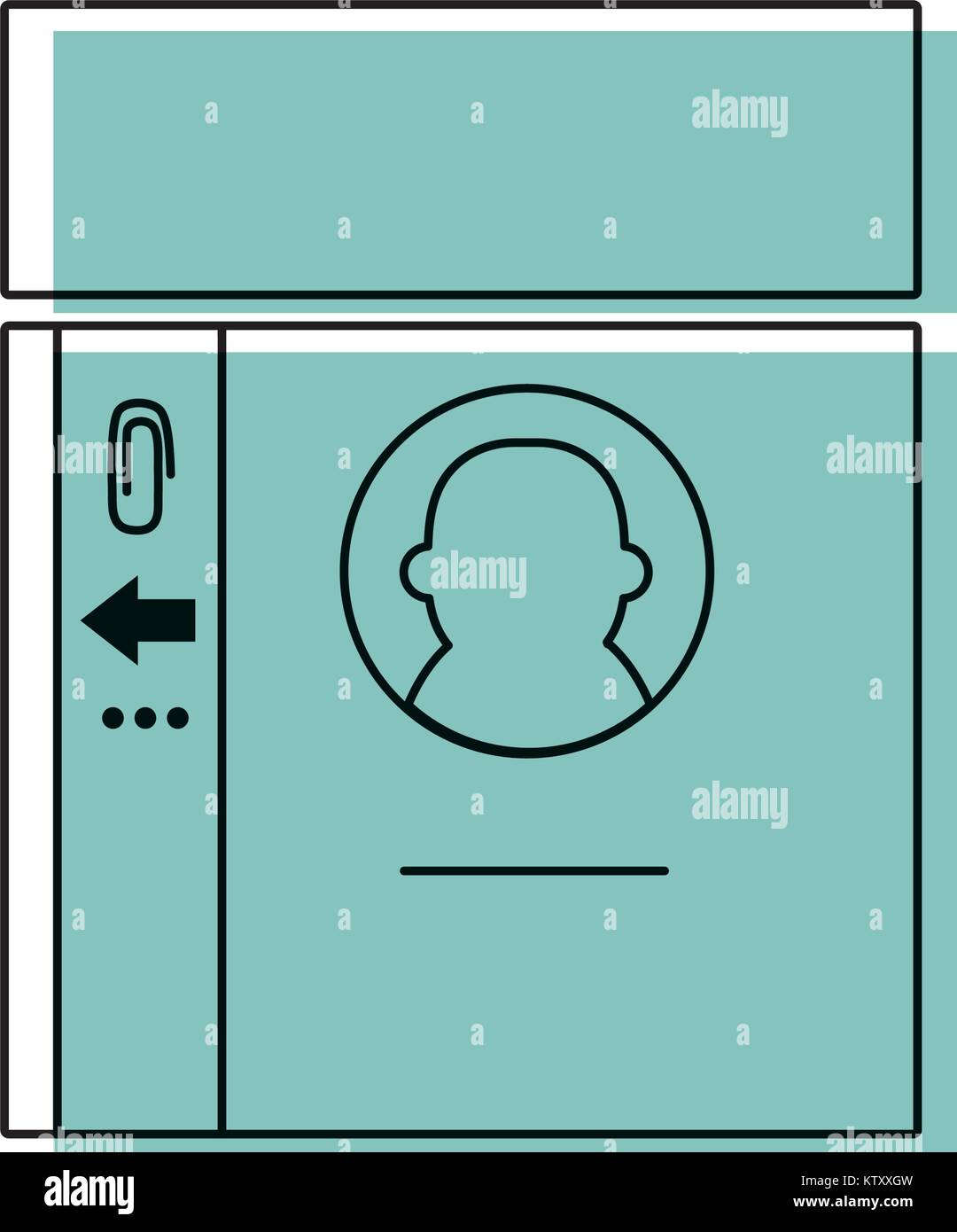 color personal identification card access id Stock Vector Image & Art ...