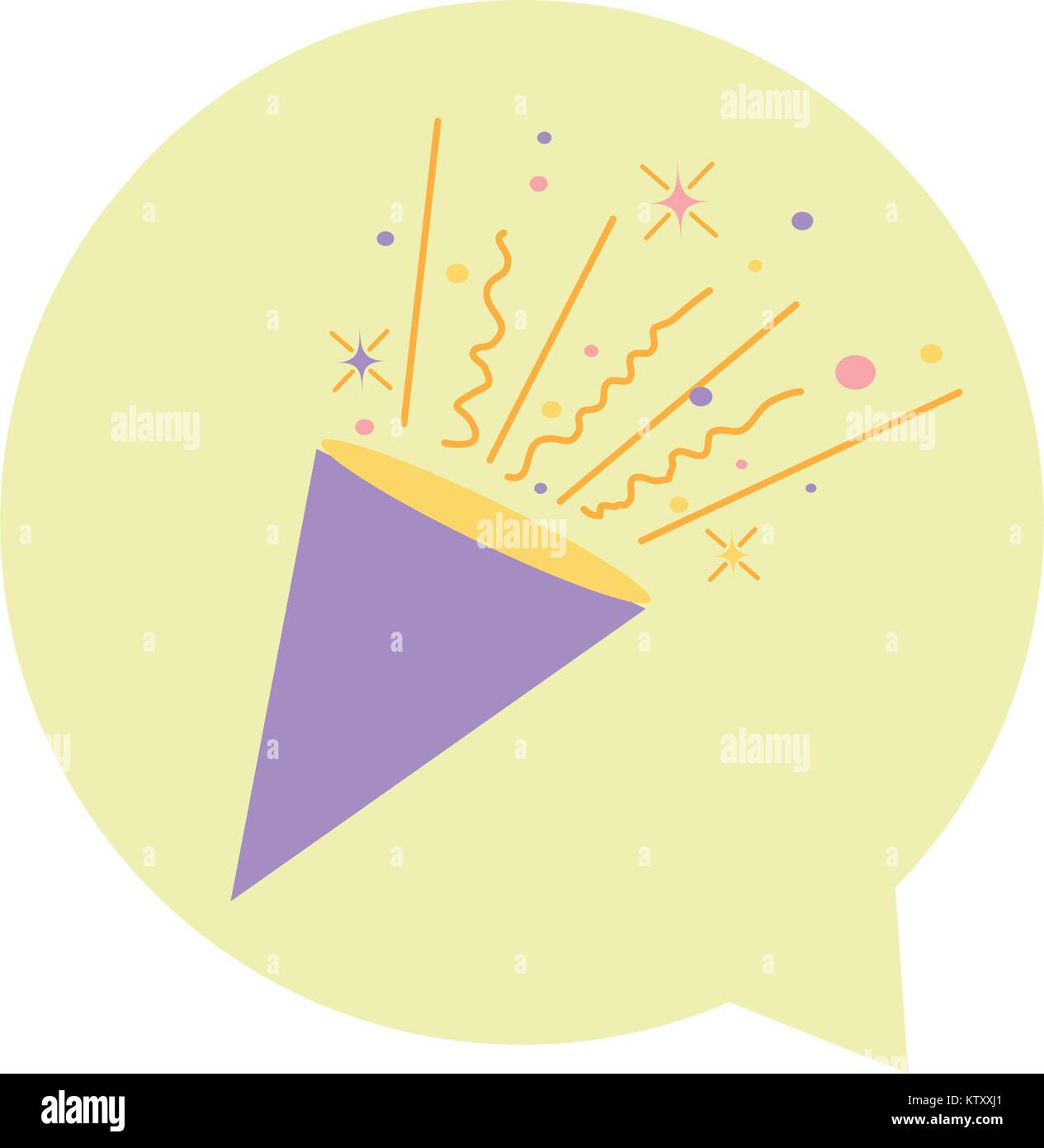 Confetti inside Stock Vector Images - Alamy