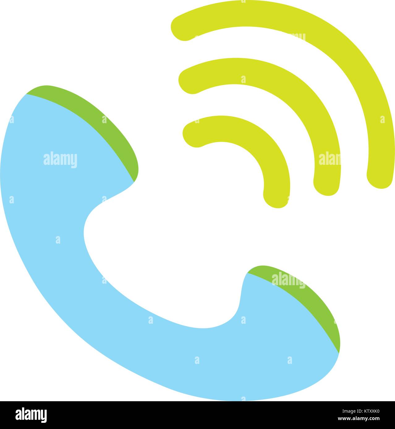 colorful phone calling sign telephone icon Stock Vector Image & Art - Alamy