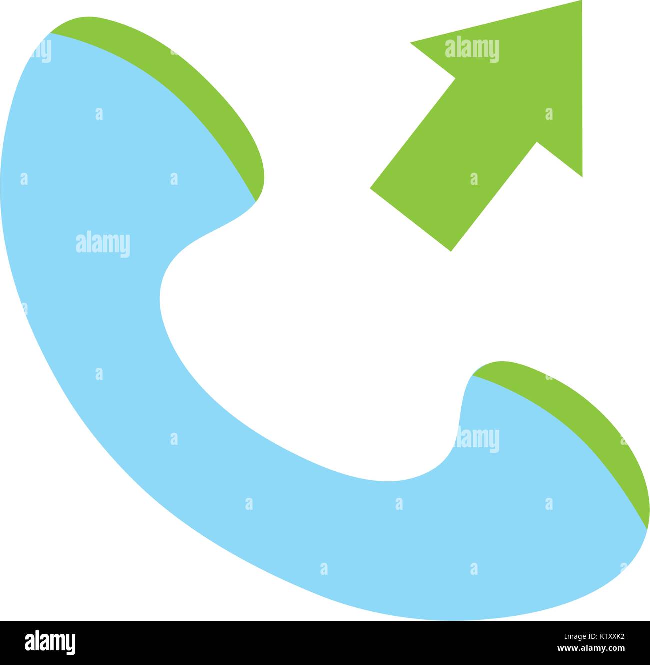 colorful phone call received sign telephone icon Stock Vector Image ...