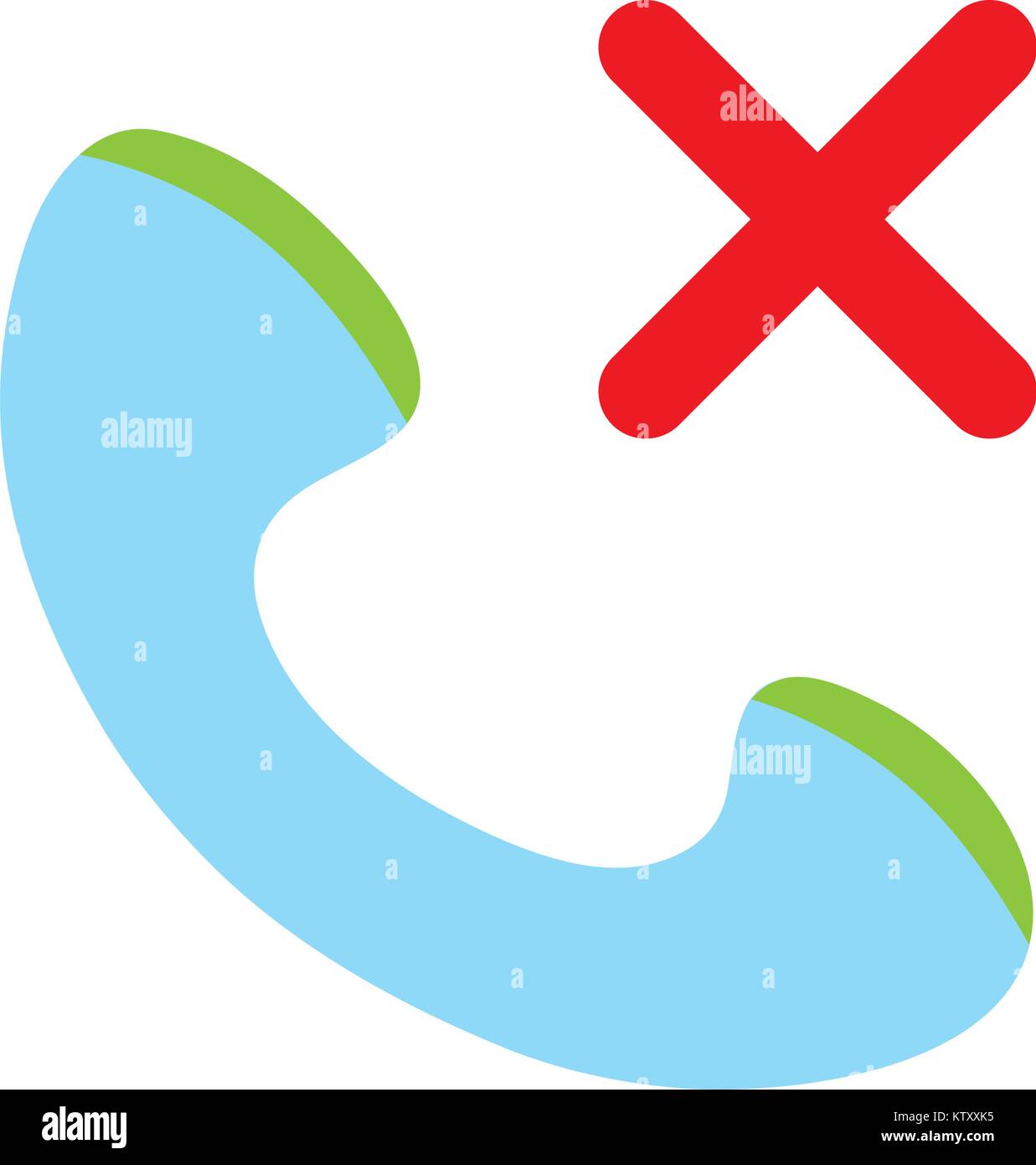 colorful phone lost call sign telephone icon Stock Vector Image & Art ...