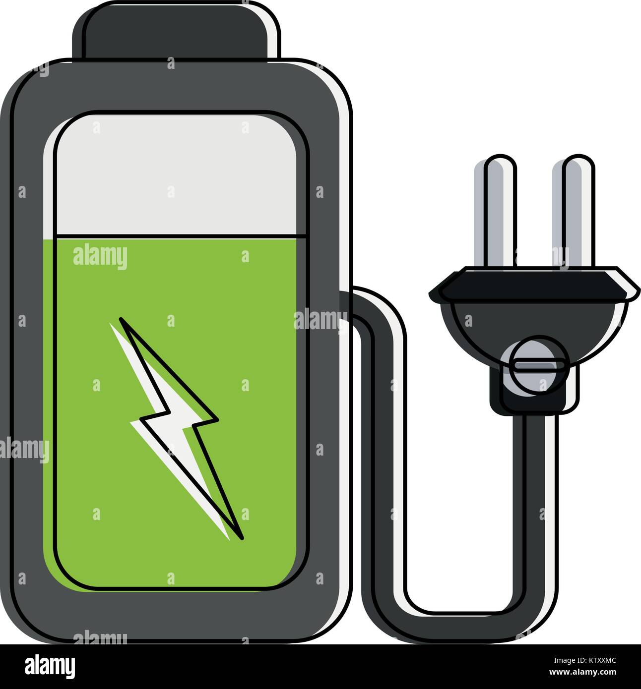 Battery with plug Stock Vector Image & Art - Alamy