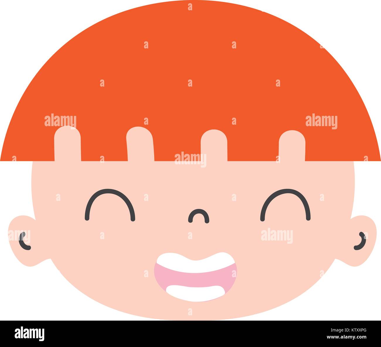 colorful smile avatar boy face with hairstyle Stock Vector Image & Art ...