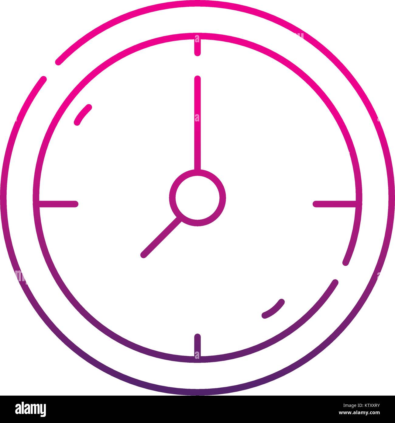 silhouette wall circle clock object design Stock Vector Image & Art - Alamy